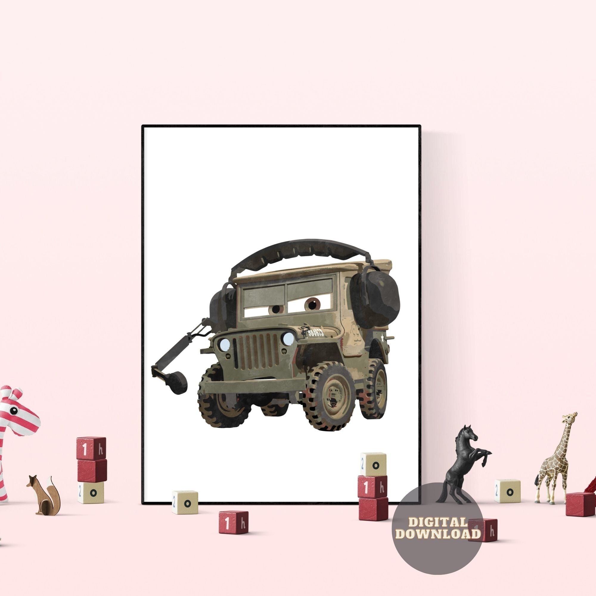 Sarge, Disney Pixar Cars, Disney Cars Print, Disney Cars Poster, Cars ...