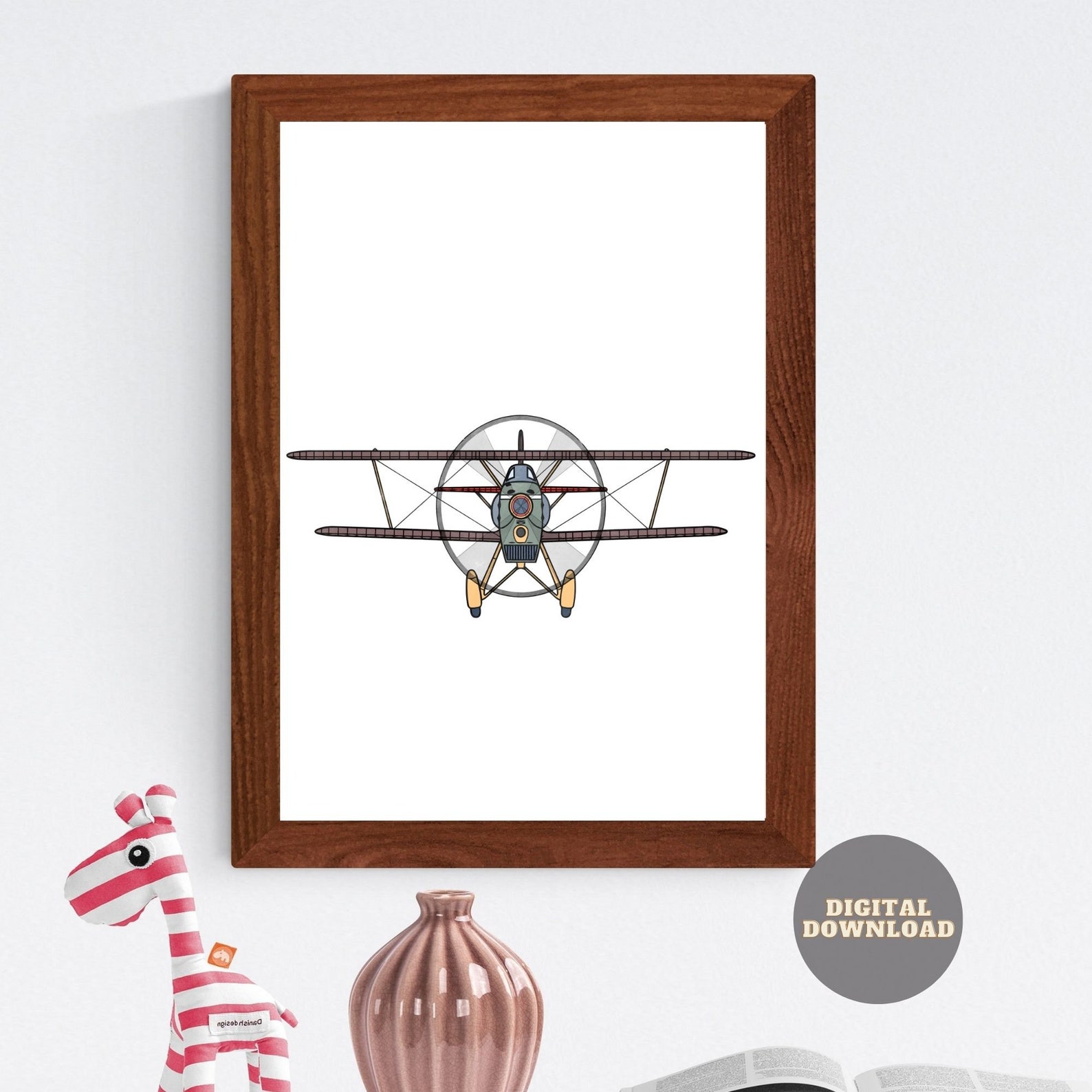 Vintage Plane Set, Vintage Plane Prints - Set of 3 - Printable Plane ...