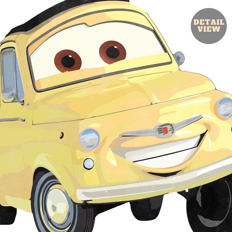 Luigi, Disney Pixar Cars, Disney Cars Print, Disney Cars Poster, Cars ...