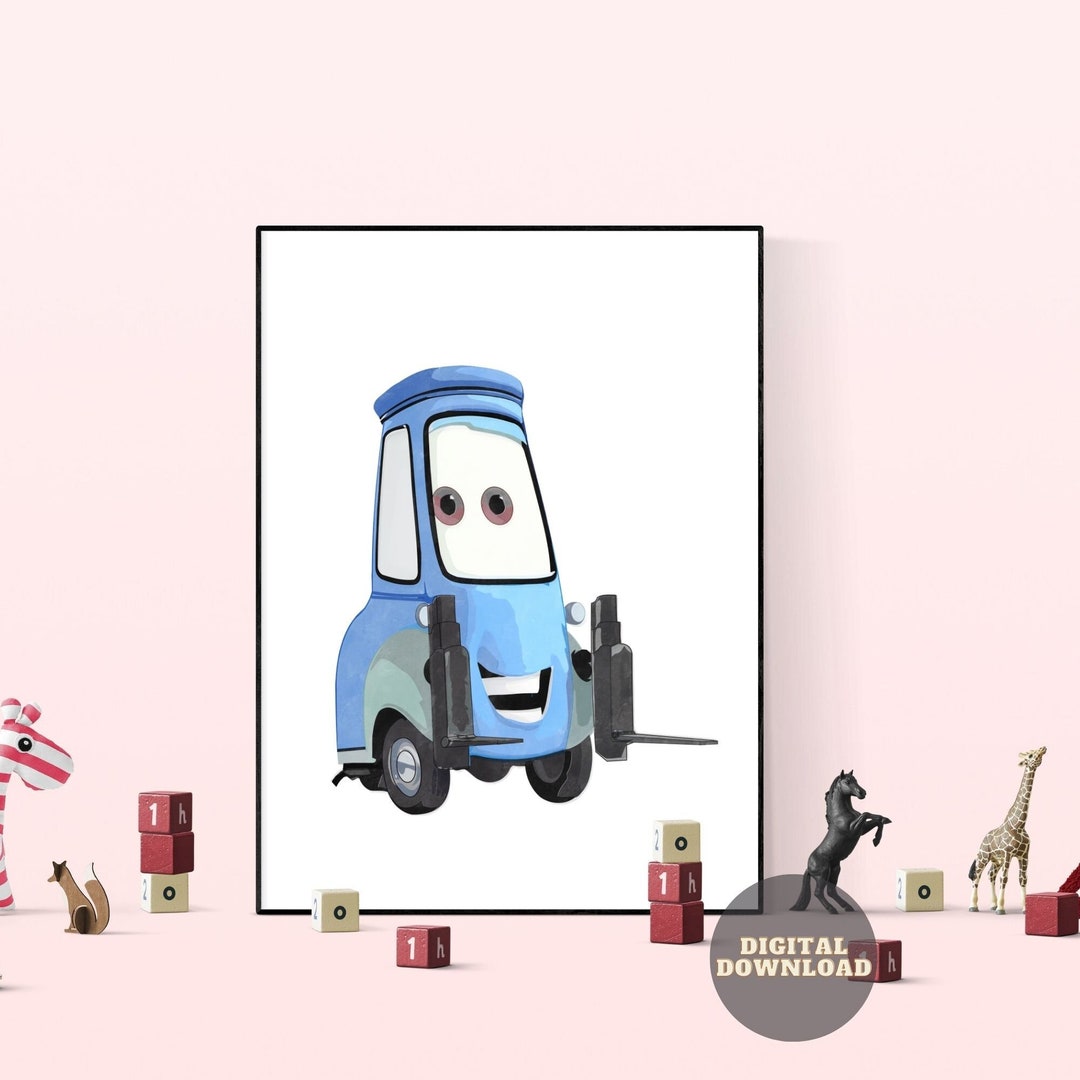 Guido, Disney Pixar Cars, Disney Cars Print, Disney Cars Poster, Cars ...