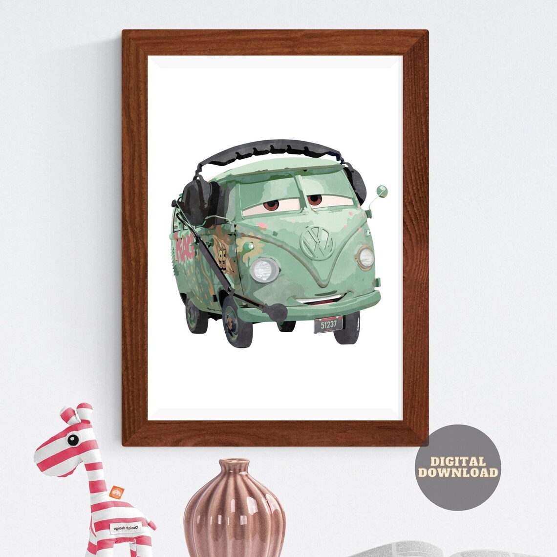 Fillmore Disney Pixar Cars Disney Cars Print Disney Cars - Etsy