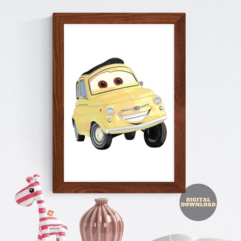 Luigi, Disney Pixar Cars, Disney Cars Print, Disney Cars Poster, Cars ...