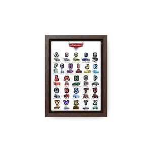 Disney Cars, Alphabet Poster, ABC Sign, Alphabet, Kids Room Decor ...