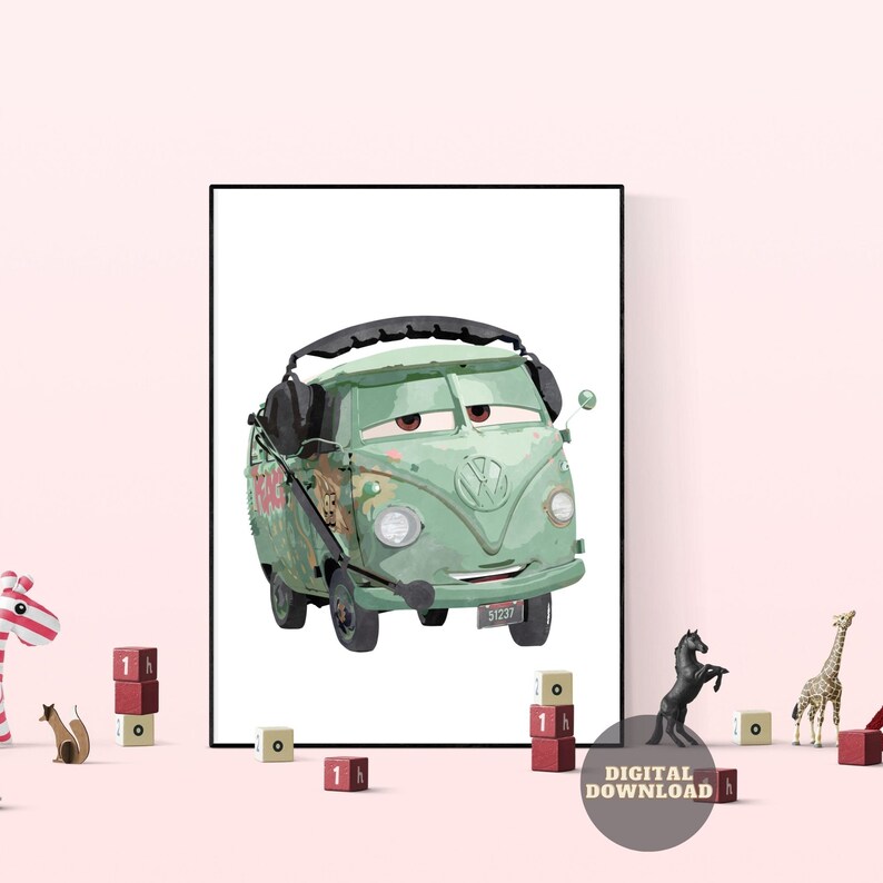 Fillmore Disney Pixar Cars Disney Cars Print Disney Cars - Etsy