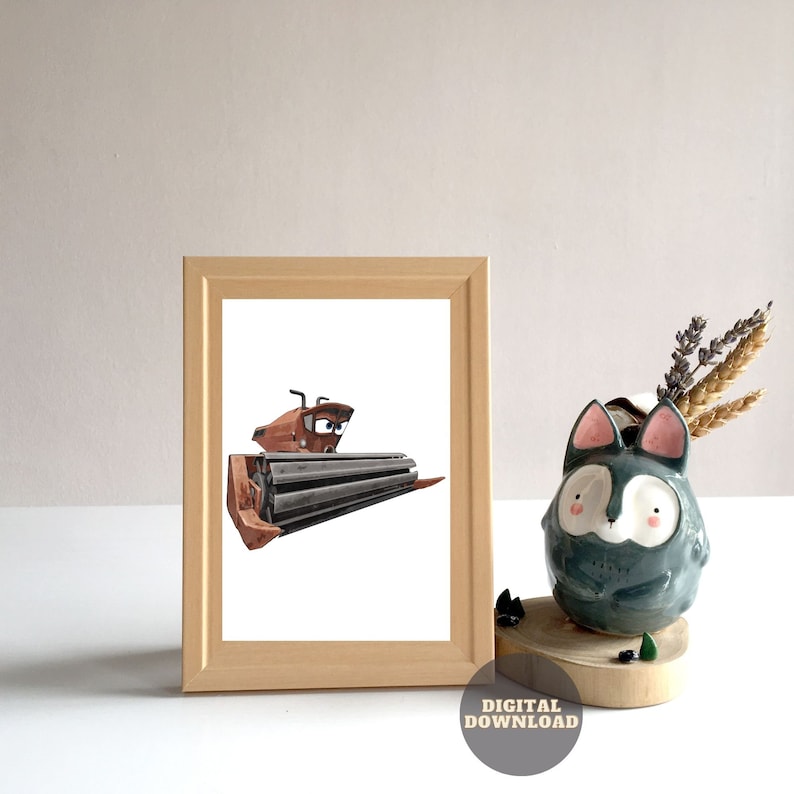 Frank Disney Cars, Disney Pixar Cars, Cars Print, Frank the Combine ...