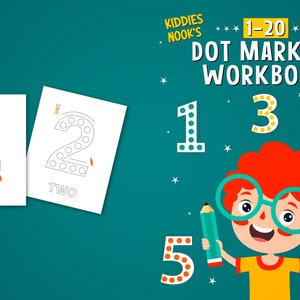 Numbers 1-20 Dot Markers Workbook| Preschool | Printable Worksheets ...
