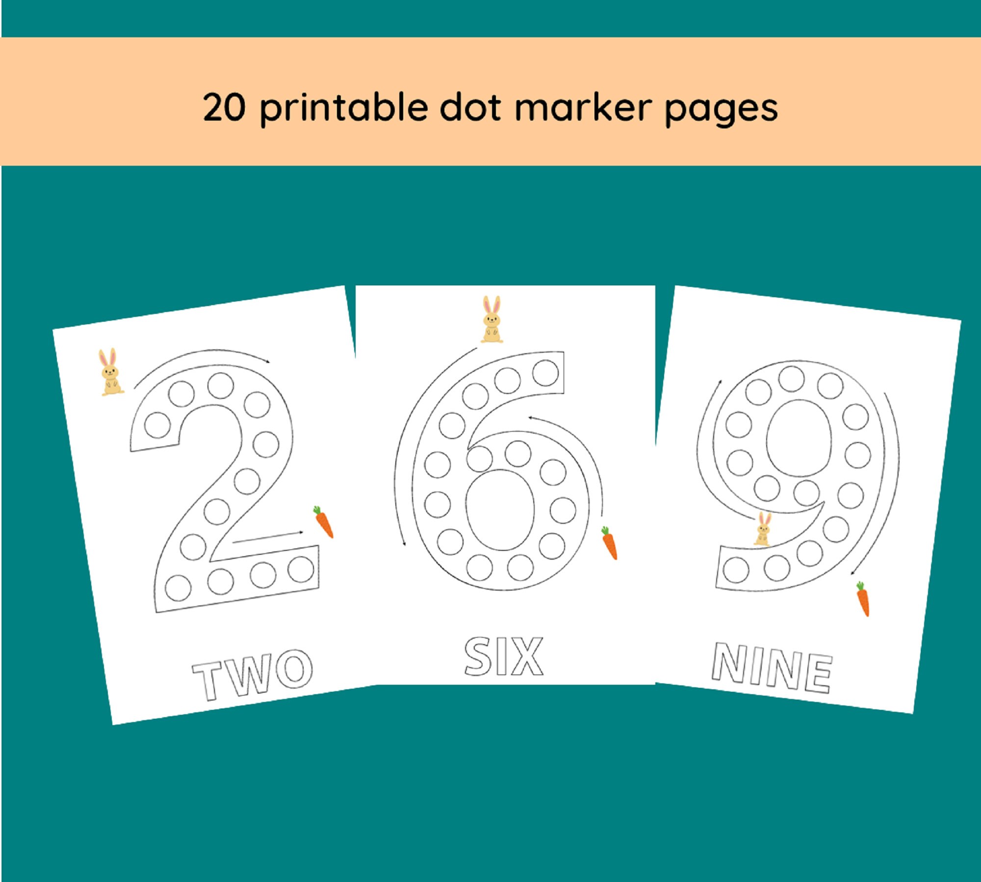 Numbers 1-20 Dot Markers Workbook| Preschool | Printable Worksheets ...