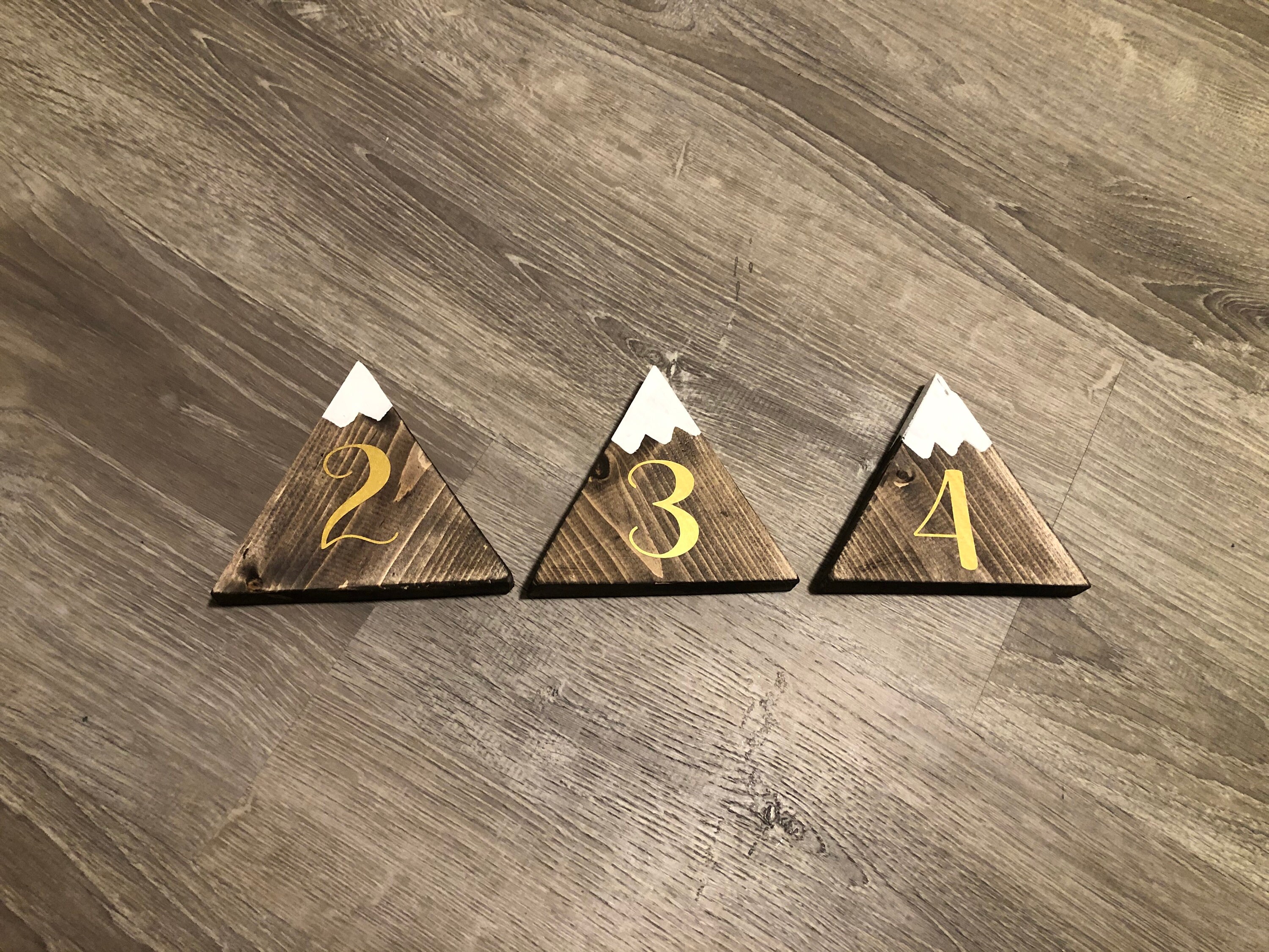 Wooden Mountain Table Numbers - Etsy