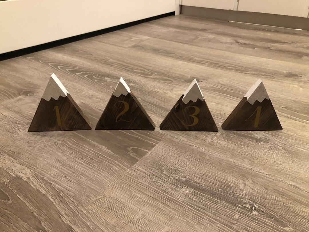 Wooden Mountain Table Numbers - Etsy