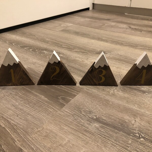 Mountain Table Numbers - Etsy