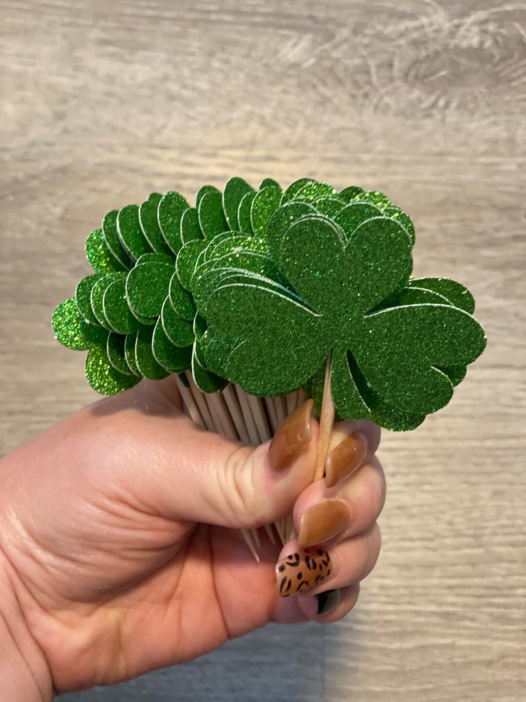 Shamrock Cupcake Topper - Etsy