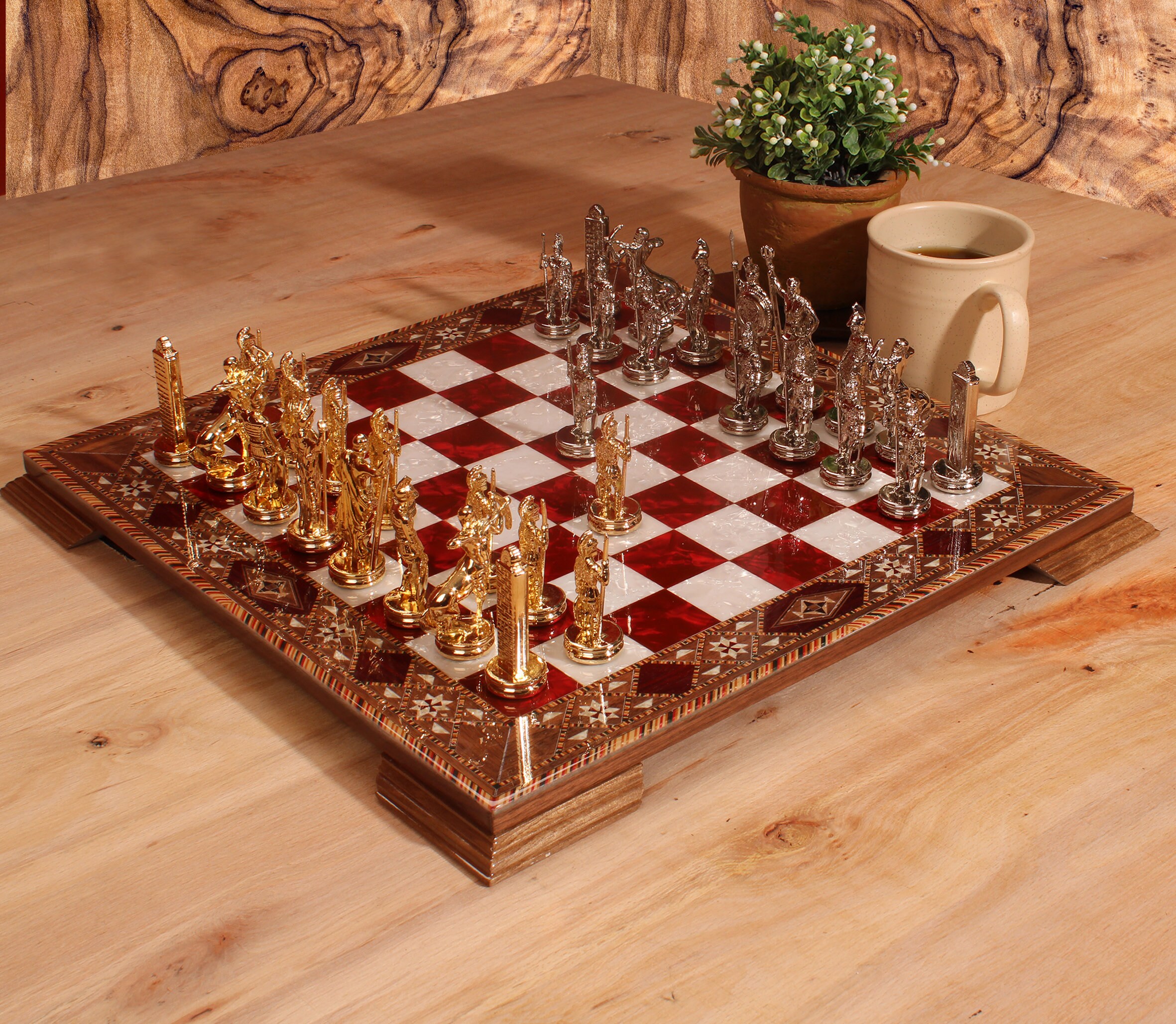 Chess Set With Board Chess Set Chess Board Custom Chess - Etsy Canada