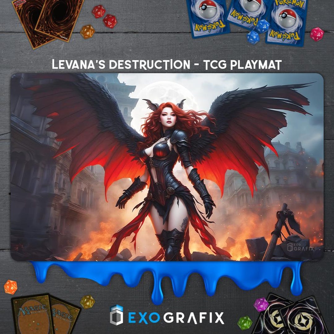 Levana's Destruction - TCG Playmat - Pokemon, MTG, YGO, Lorcana - Card ...