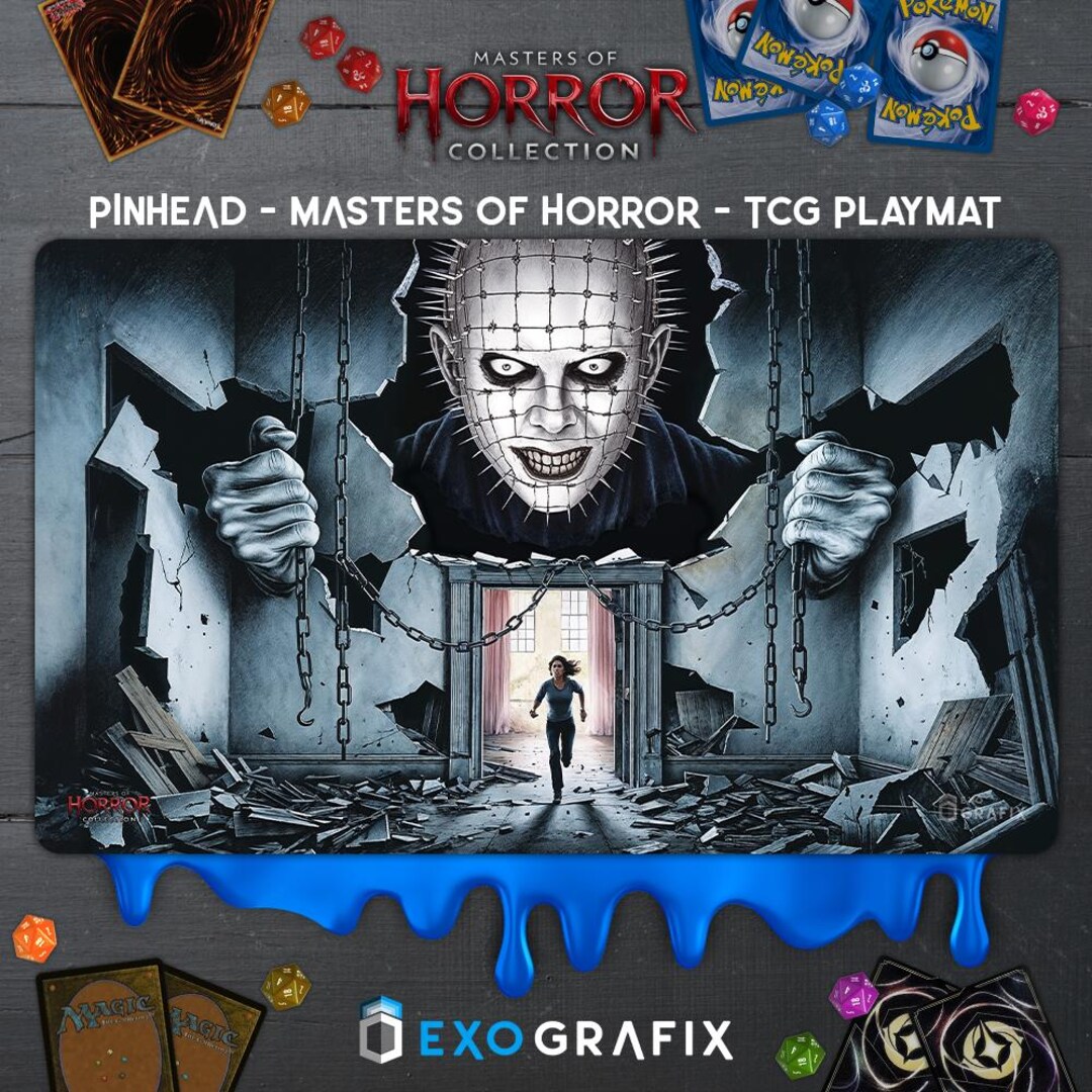 Pinhead - Masters of Horror - Playmat - Custom Horror TCG Playmat - Etsy