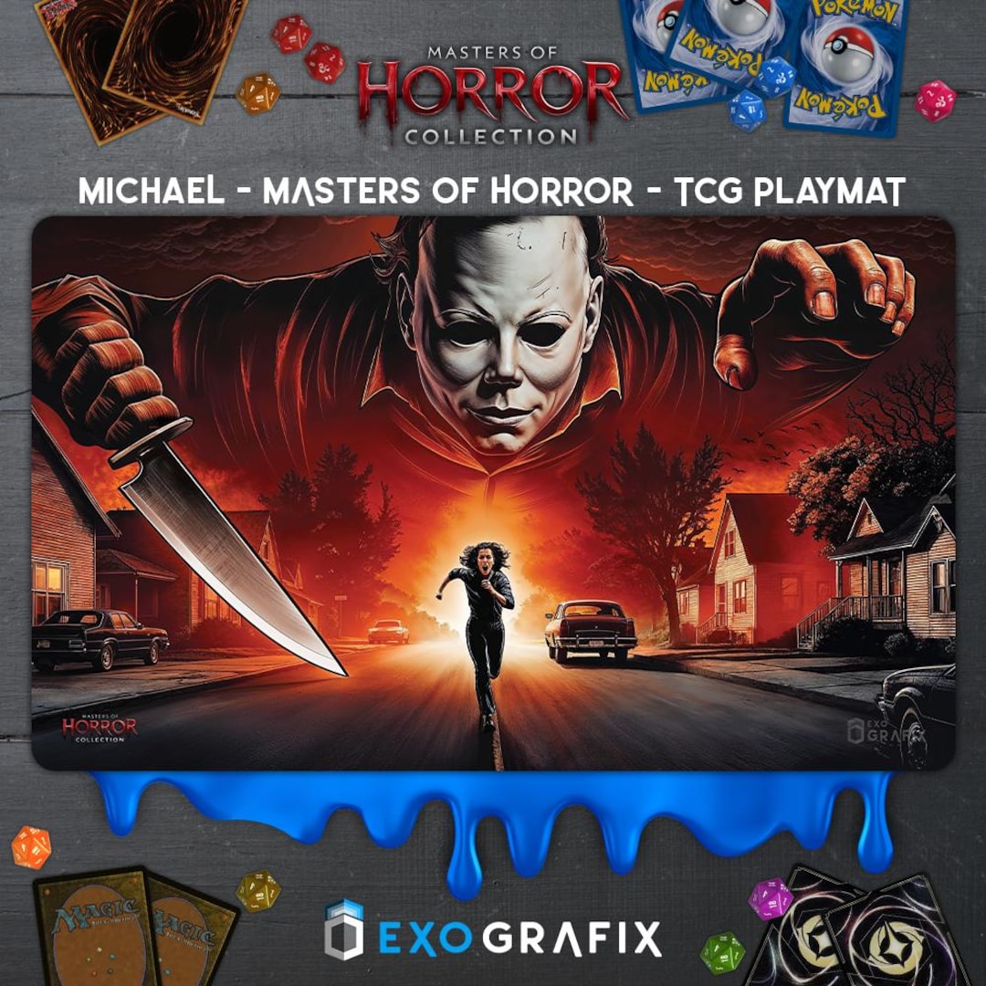 Michael - Masters of Horror - Playmat - Michael Myers Inspired Custom ...