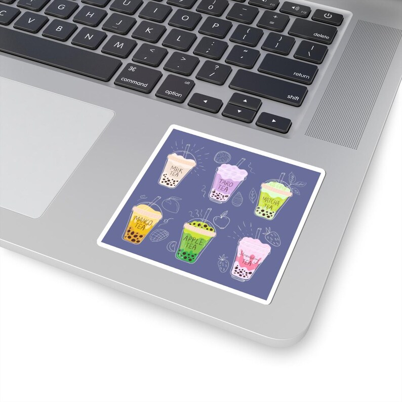 Bubble Tea Stickers | Cute Kawaii Boba Stickers Set, Pastel Aesthetic ...