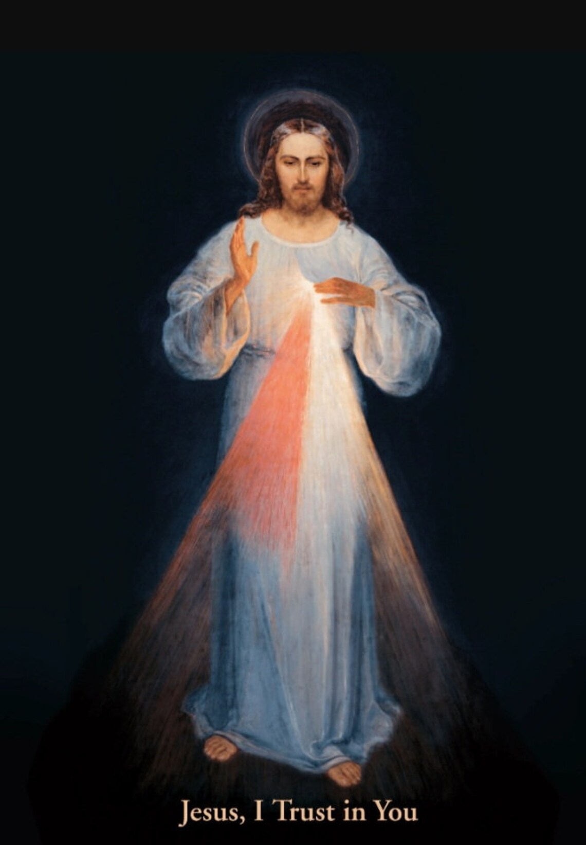 Two Divine Mercy Images Vilnius 8x10- Artwork Print. Spread Divine ...