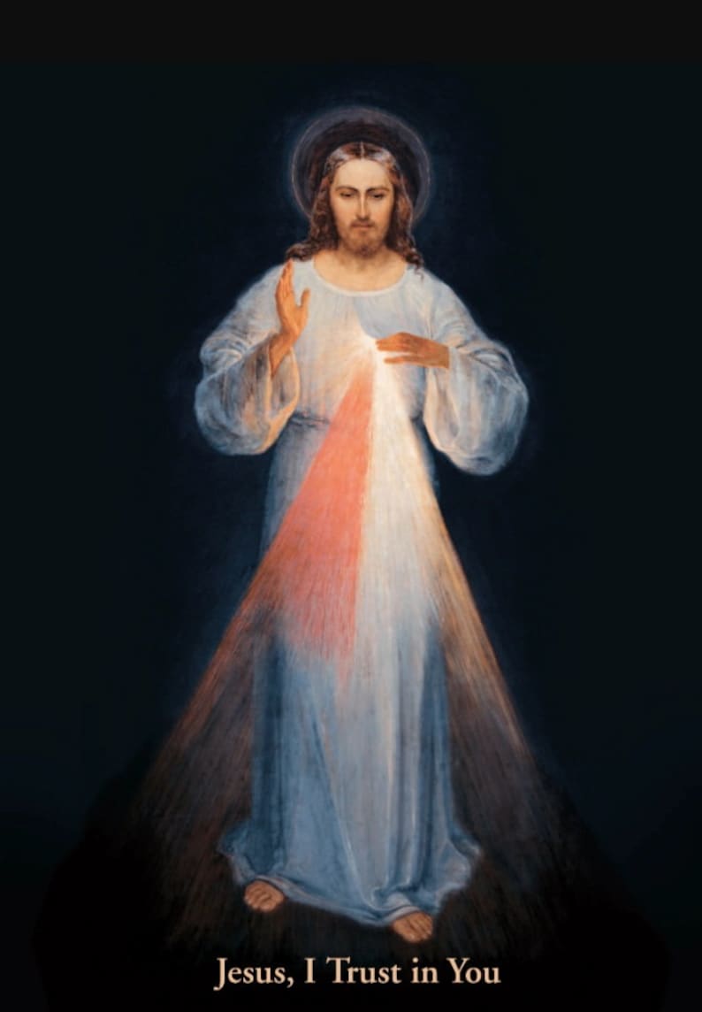 Divine Mercy Image Vilnius 8x10- Artwork Print. Spread Divine Mercy ...