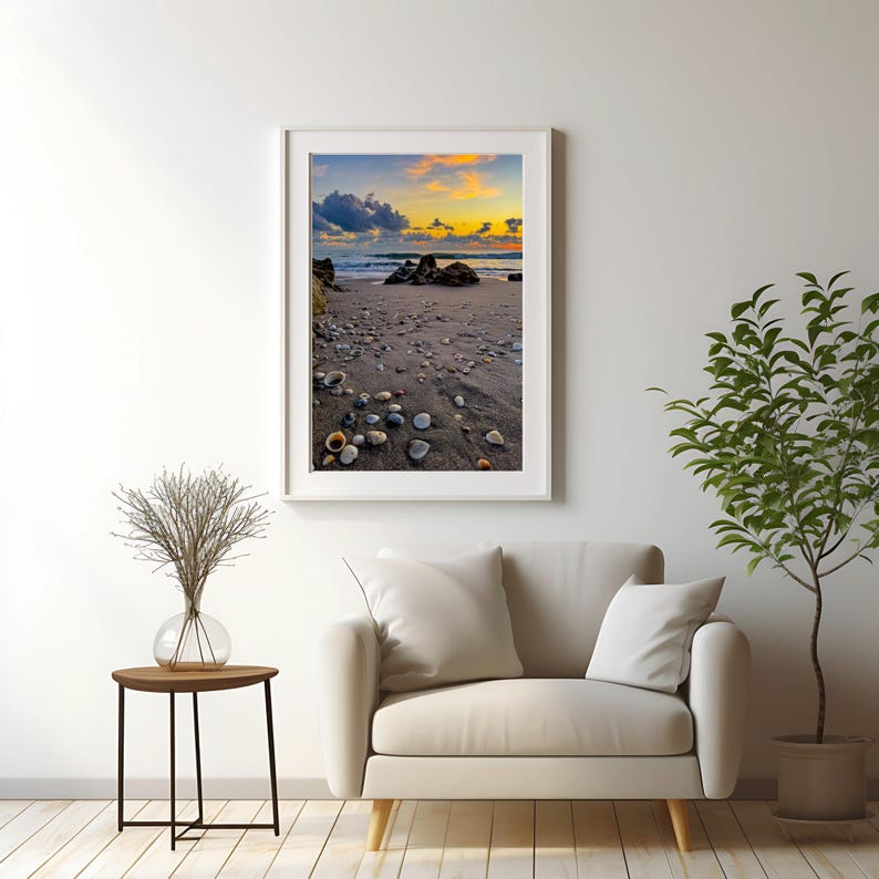 Beach Photography Fine Art Print, Coastal Wall Decor, Sunrise Beach ...