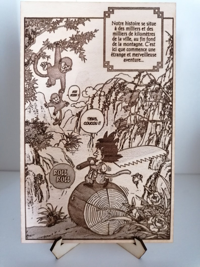 Dragon Ball 1st Page Manga Wood - Etsy