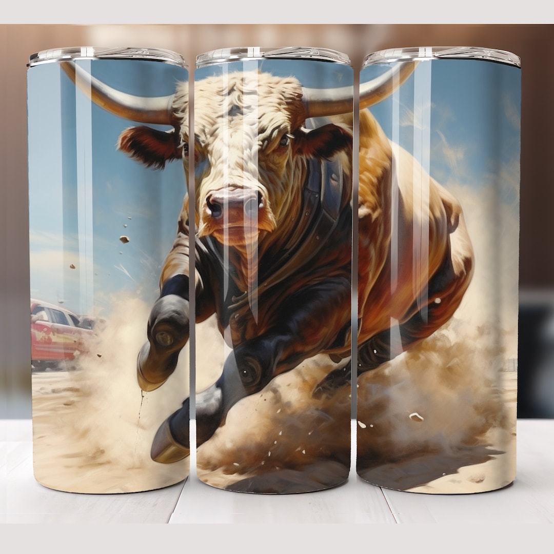 Raging Bull Rodeo Tumbler Wrap: Bull Rider PNG (digital Download) - Etsy