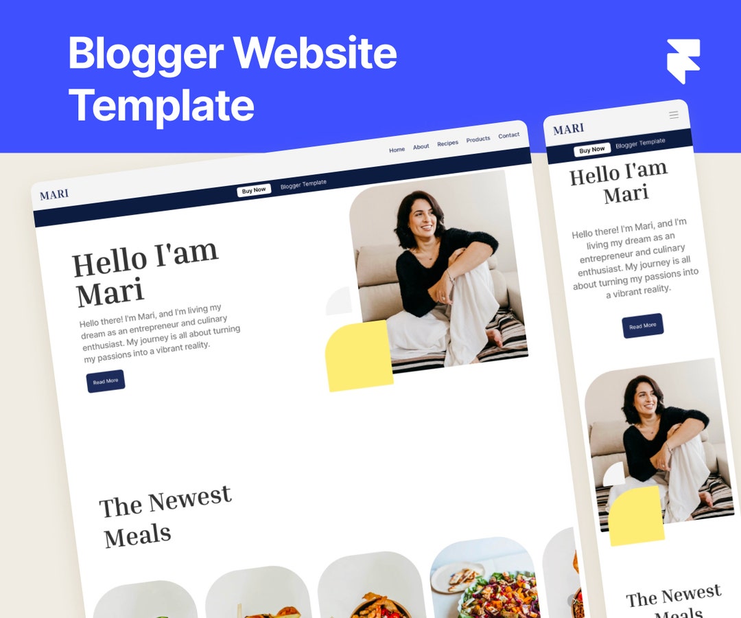 Personal Blog Framer Website Template Minimal Design Theme Creative ...