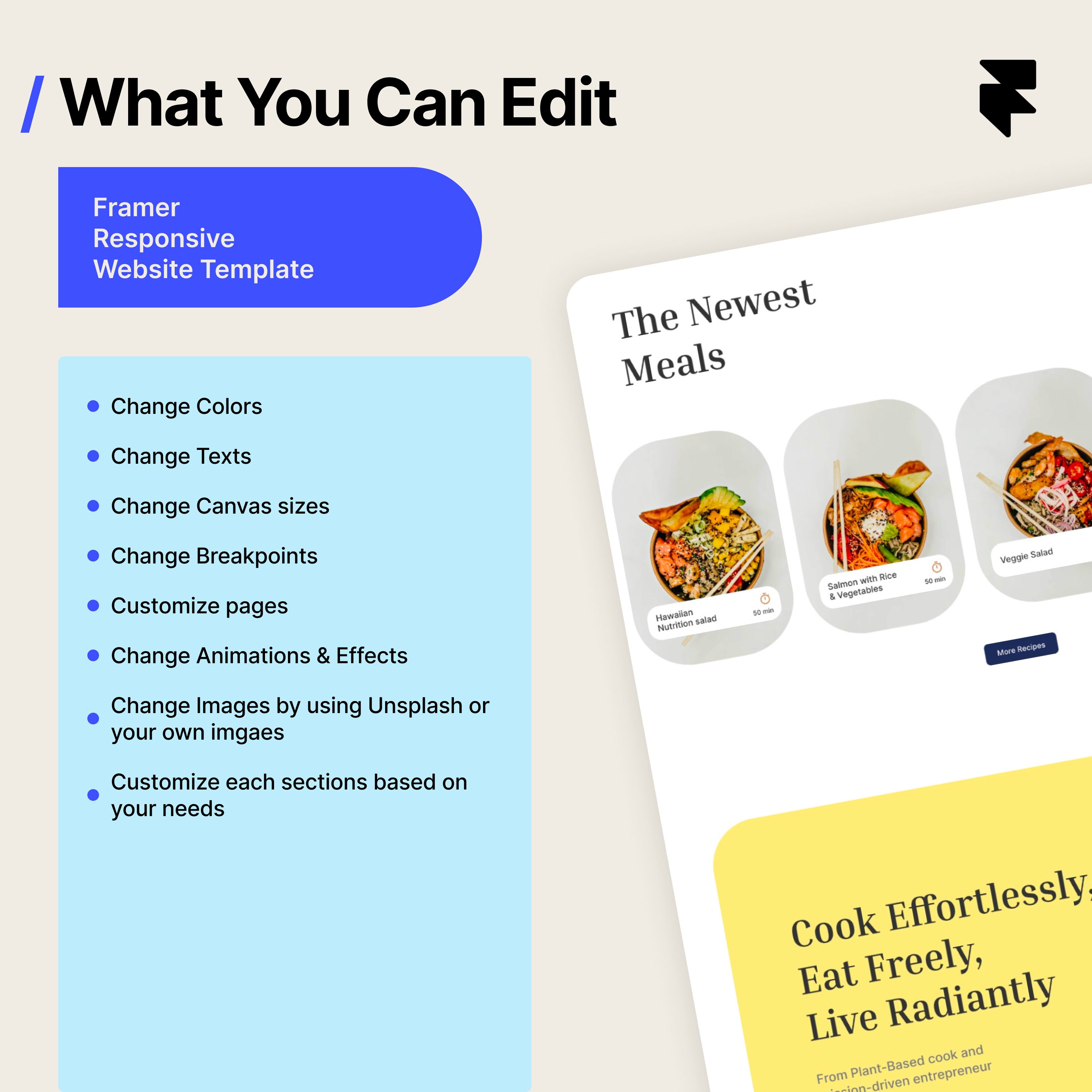 Personal Blog Framer Website Template Minimal Design Theme Creative ...