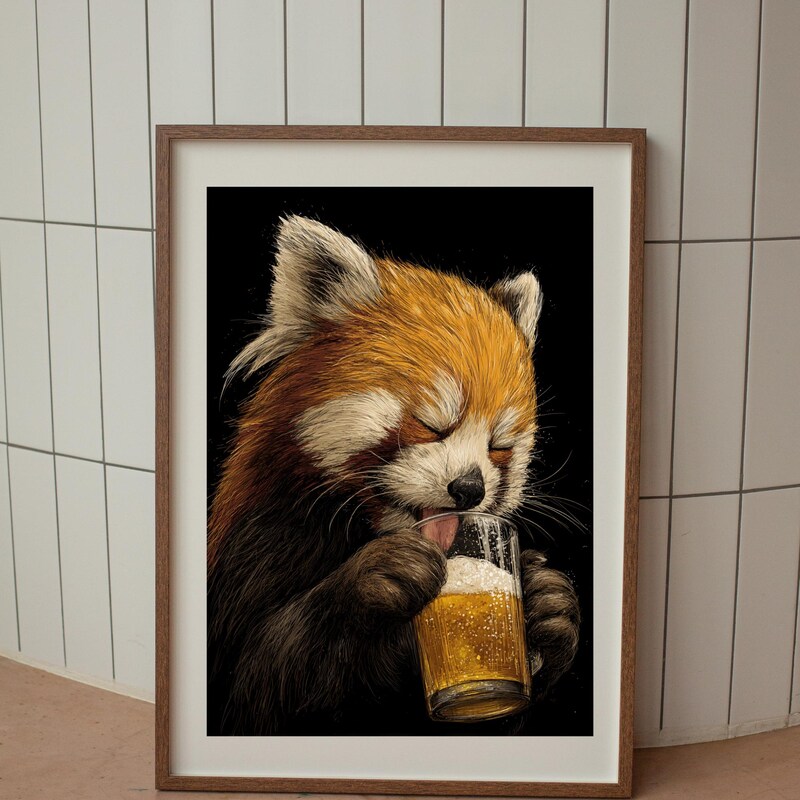 Funny Red Panda Poster - Etsy Canada