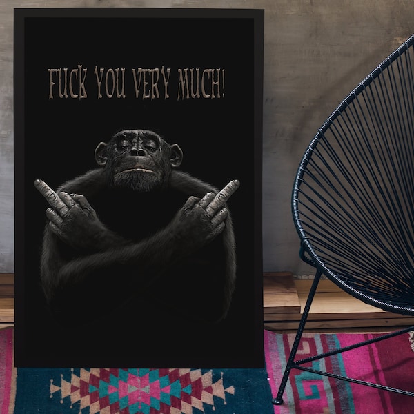 Monkey middle finger - Etsy.de