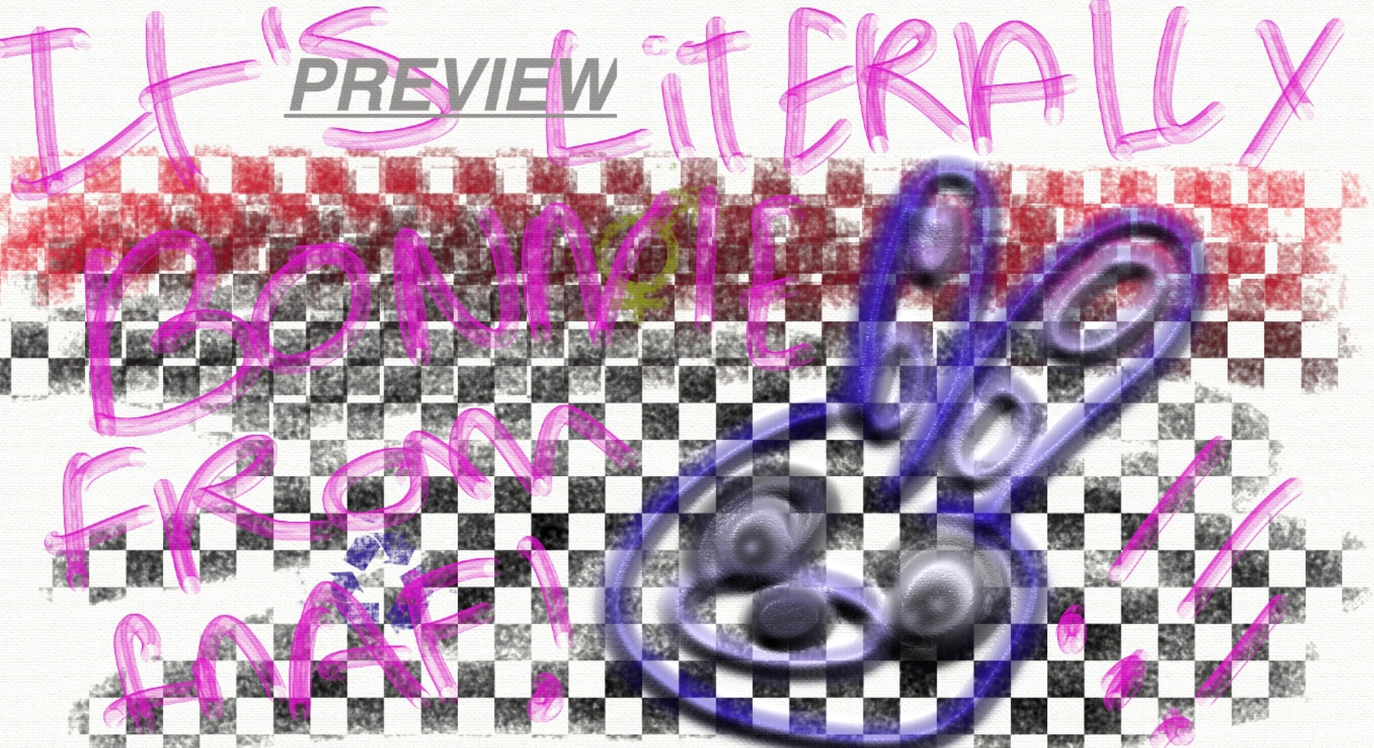 Bonnie Fnaf Video Game Digital Art, Print off at Home Ready to Print ...