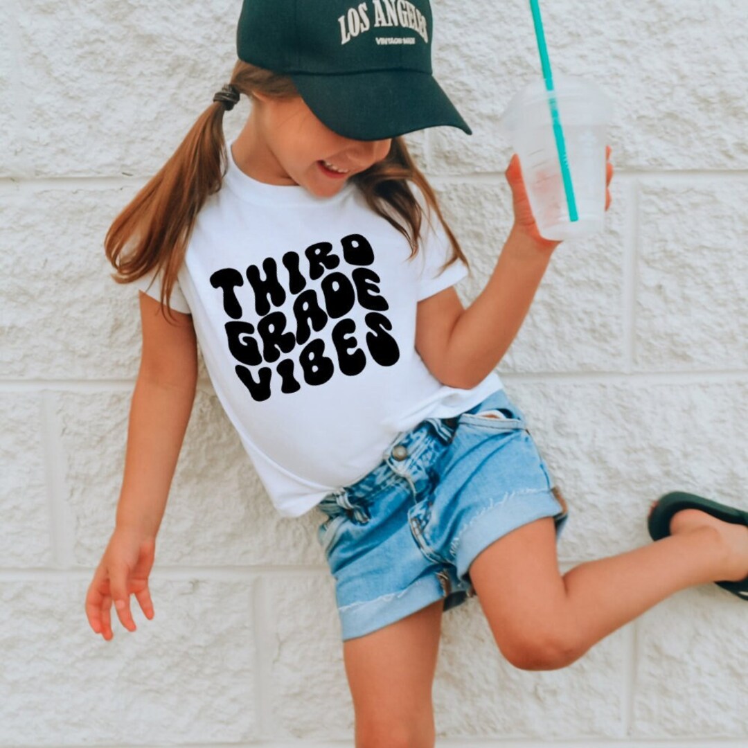 Third Grade Vibes SVG | 3rd Grader Shirt SVG | 3rd Grade SVG | First ...