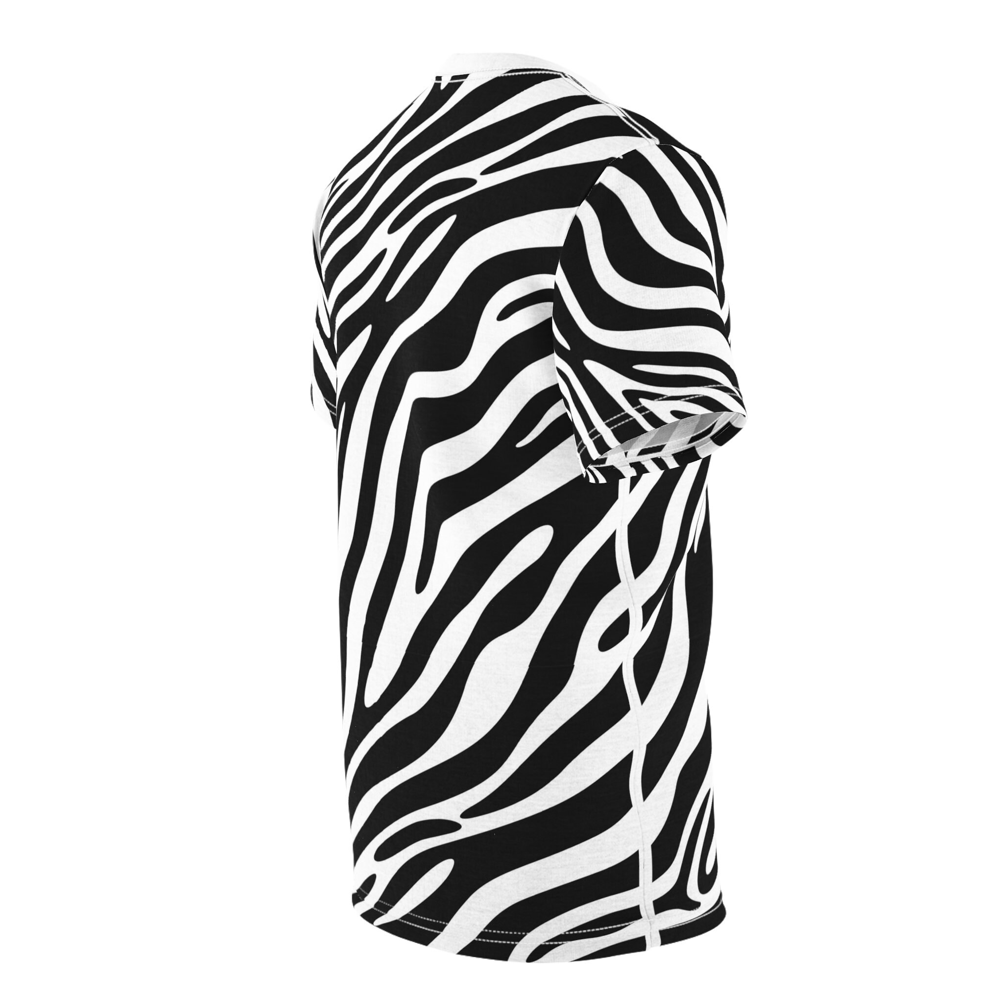Patterned Unisex Cut & Sew Tee, Zebra Pattern Tshirt, Mens Tshirt ...
