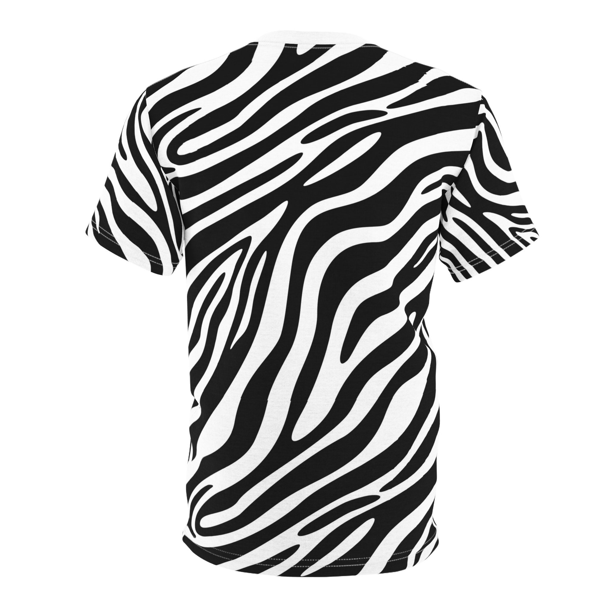 Patterned Unisex Cut & Sew Tee, Zebra Pattern Tshirt, Mens Tshirt ...