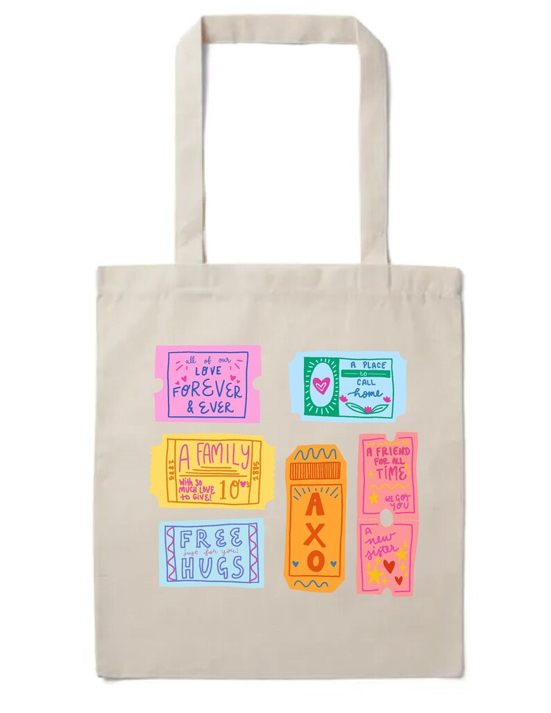 Sorority Tote Bag / Sorority Ticket Bag / Greek Apparel / Tote Bag - Etsy