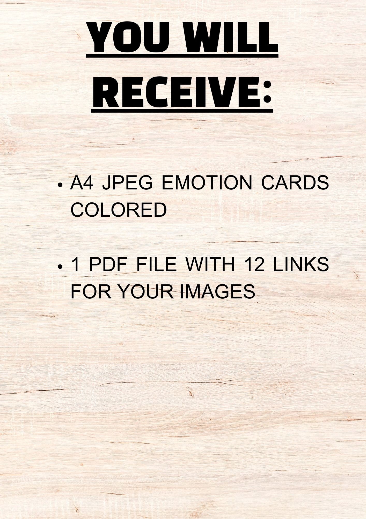 Emotions Feeling Flash Cards丨a4 PEG Printable丨feelings Poster丨emotions ...