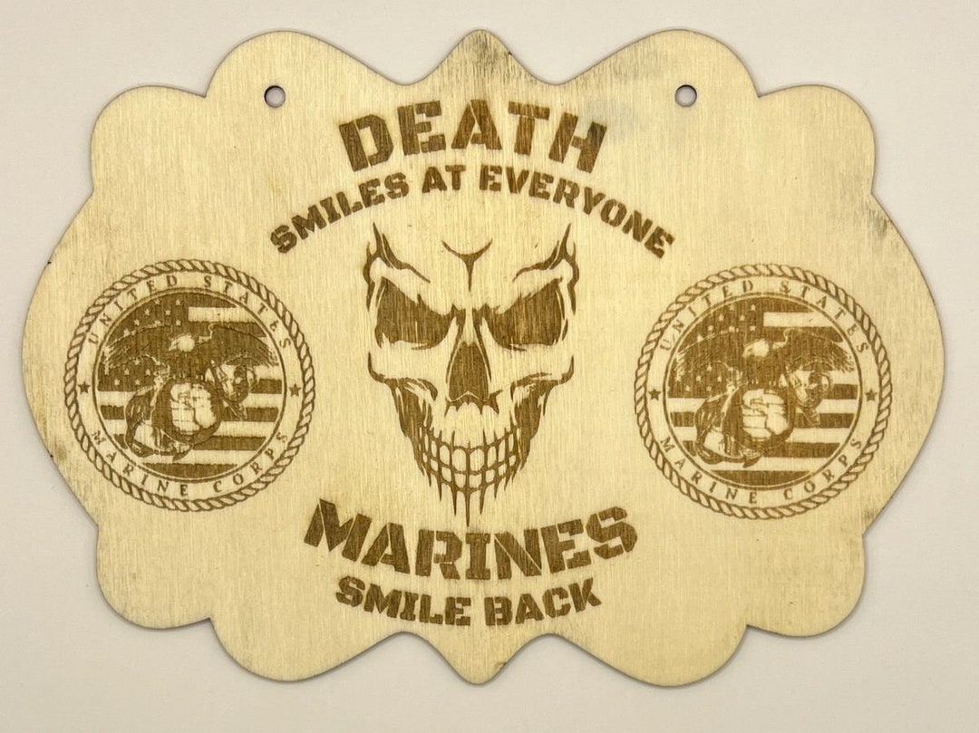 Custom Wood Hanging Plaque MARINE USMC - Etsy