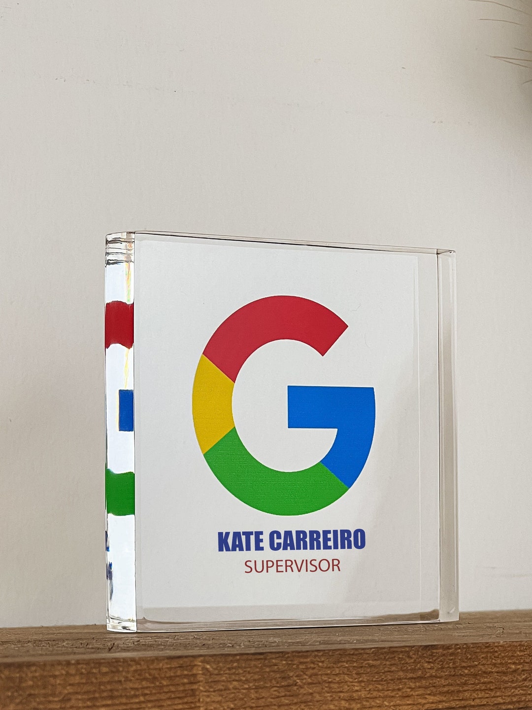 Custom Company Logo Office Desk Decor, Acrylic Business Logo Sign ...