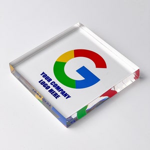 Custom Company Logo Office Desk Decor, Acrylic Business Logo Sign ...