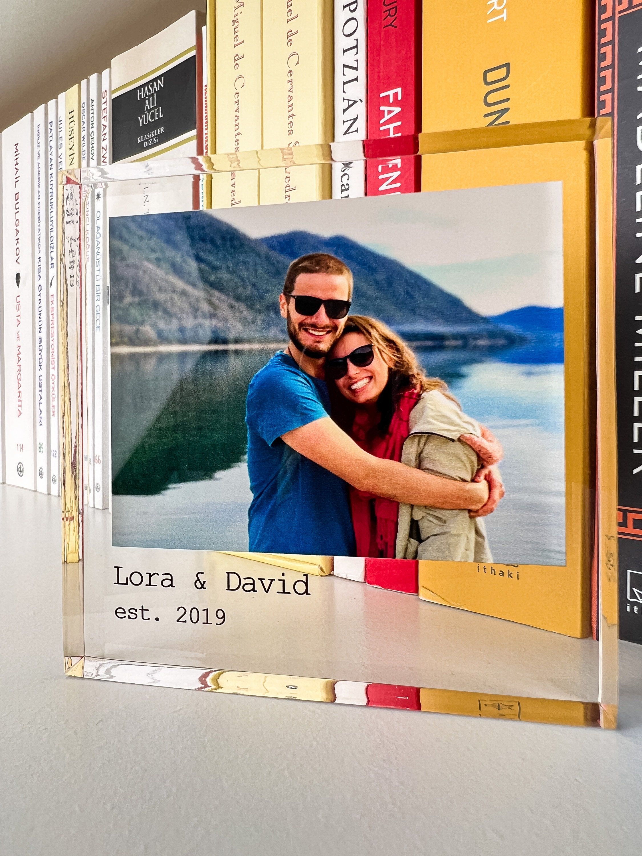 Personalized Acrylic Photo Block, Freestanding Crystal Photo Gift ...