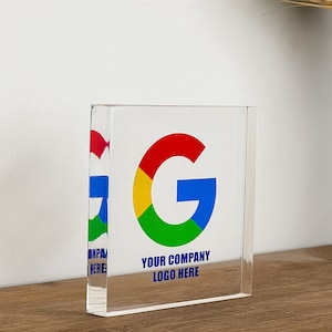 Custom Company Logo Office Desk Decor, Acrylic Business Logo Sign ...