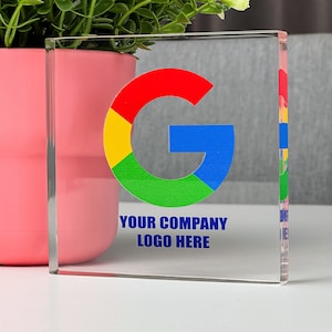 Custom Company Logo Office Desk Decor, Acrylic Business Logo Sign ...