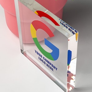 Custom Company Logo Office Desk Decor, Acrylic Business Logo Sign ...