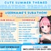 Cute Summer Subathon Template | Twitch Subathon | Beach Ocean Streamer ...