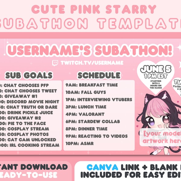 Uncapped Subathon Template - Etsy