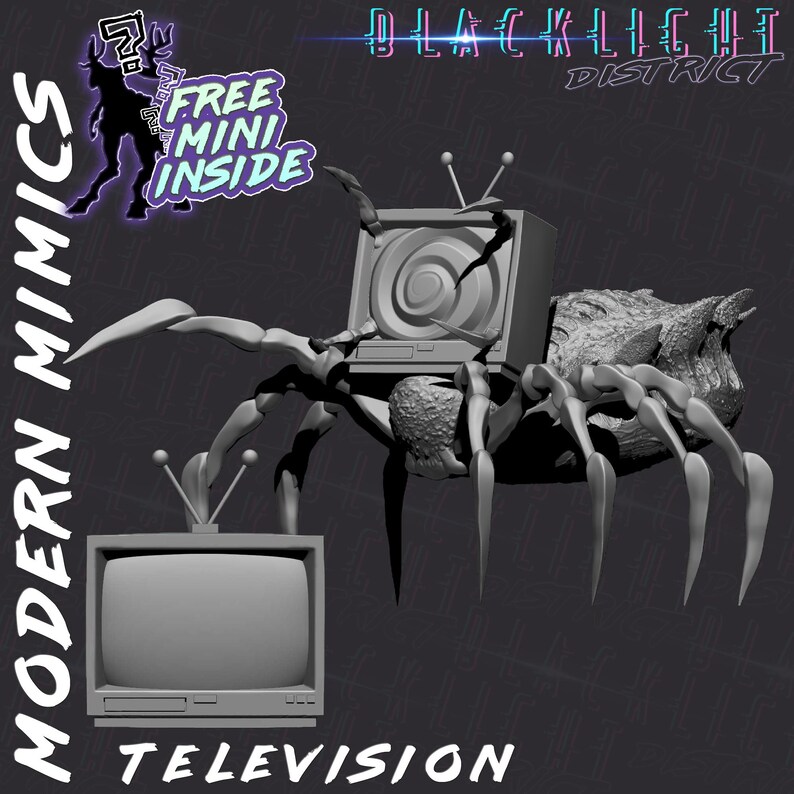 Television Arachnid Modern Mimics Pack of 2 32mm D&D Miniatures by ...