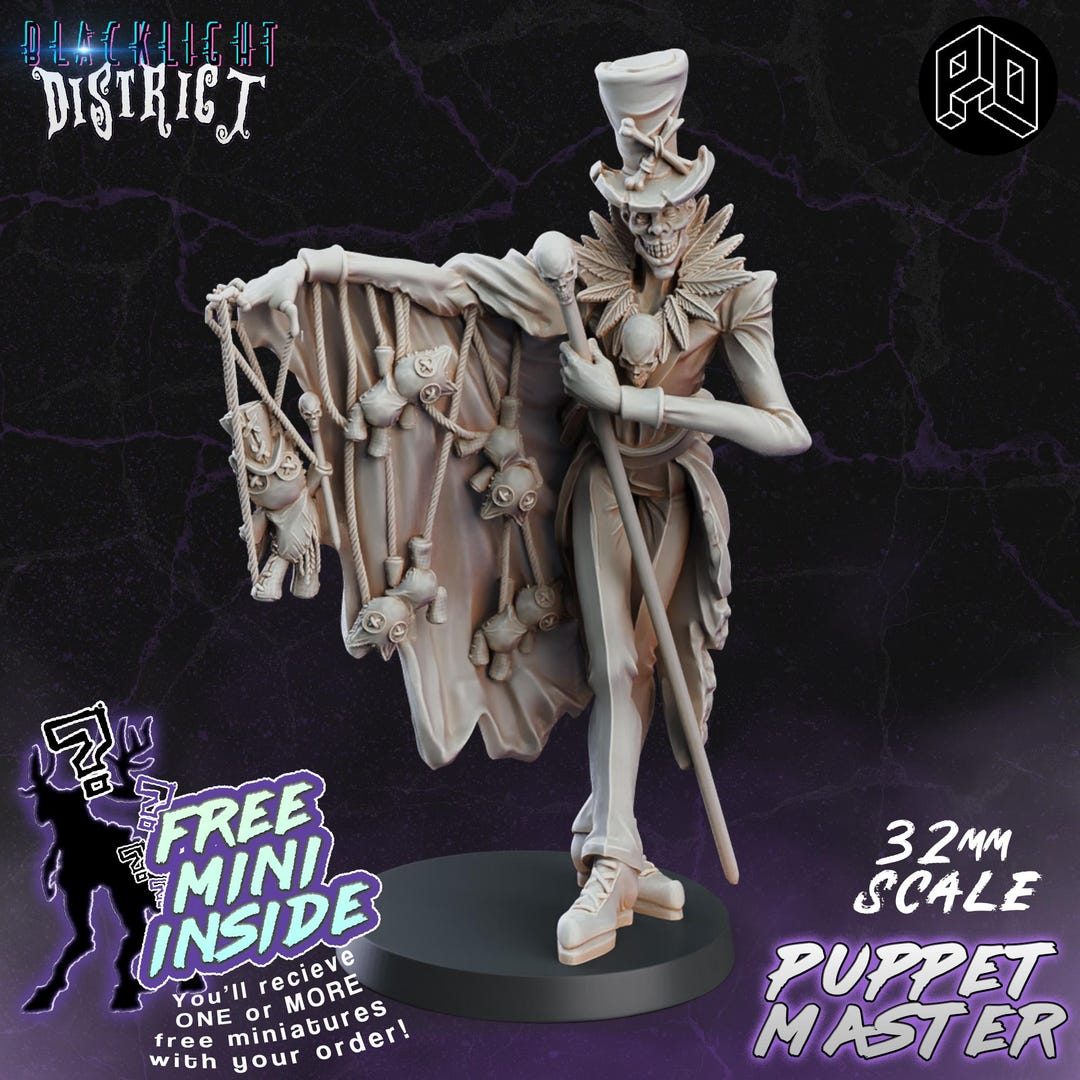 Puppet Master Puppet Masters Show 32mm D&D Miniatures by Printed ...