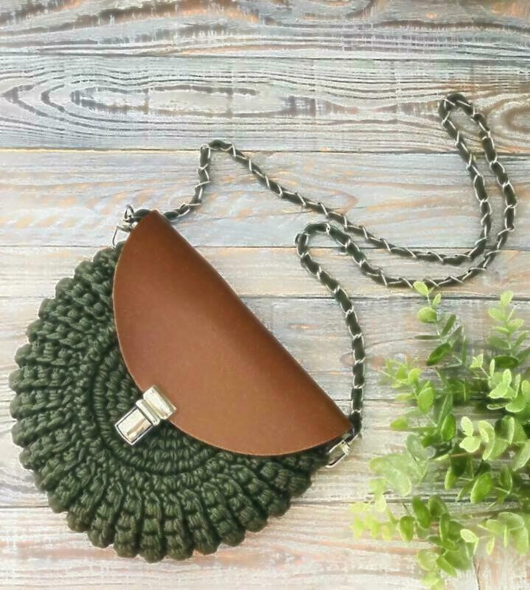 Knitted Round Bag - Etsy