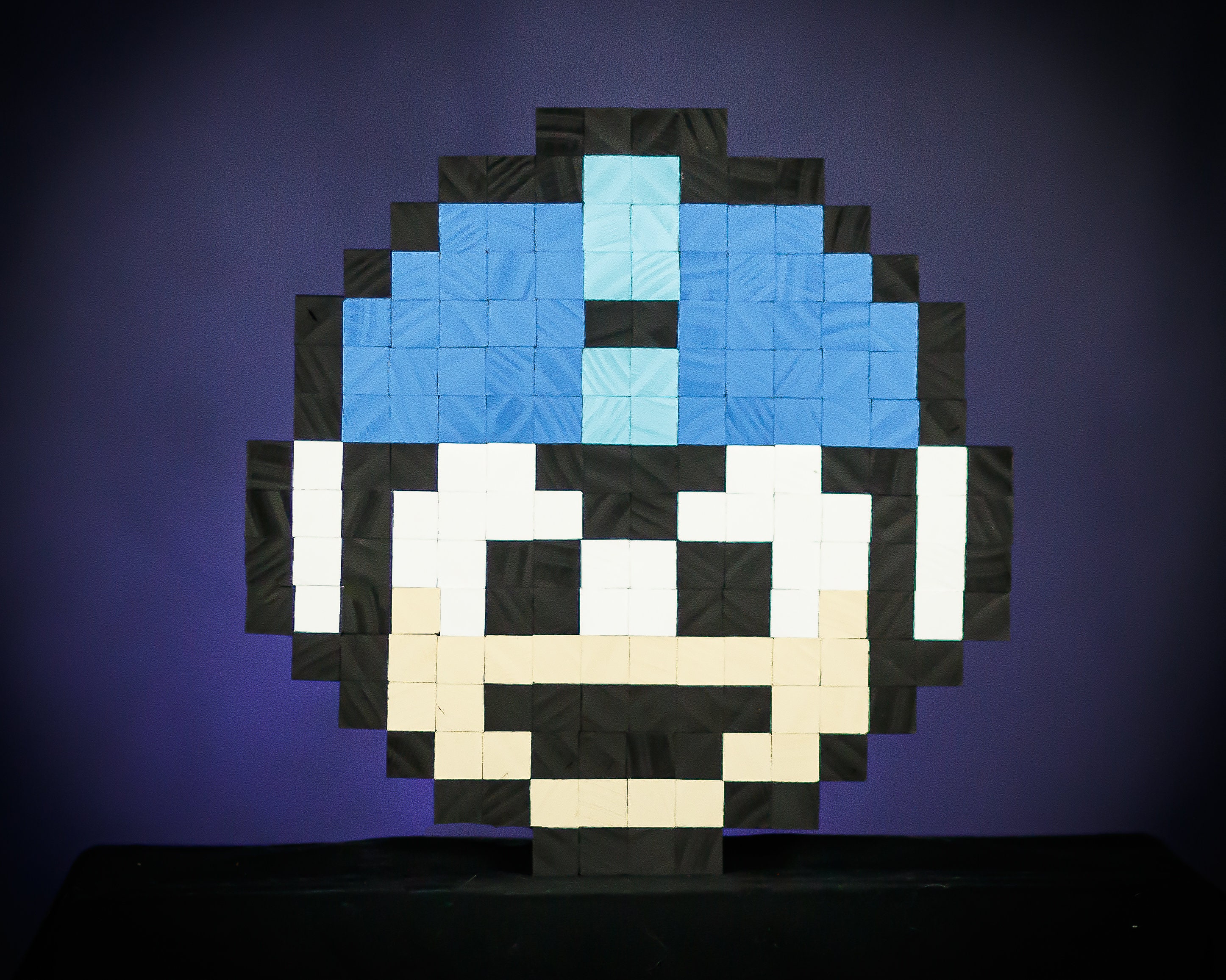8-bit Wood Pixel Fan Art Mega Man 1UP - Etsy UK