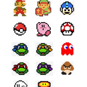 8-bit Wood Pixel Fan Art - Mega Man 1UP - Etsy