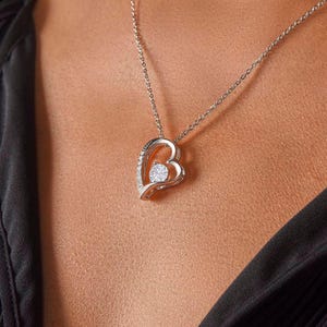 Heart Shaped Necklace for Women With I'm Sorry Message | Heart Necklace ...